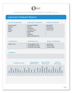 How To Interpret Your Oil Analysis Report | Isel